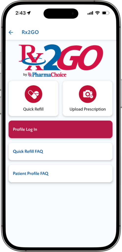 Rx2GO Prescription Refill | PharmaChoice